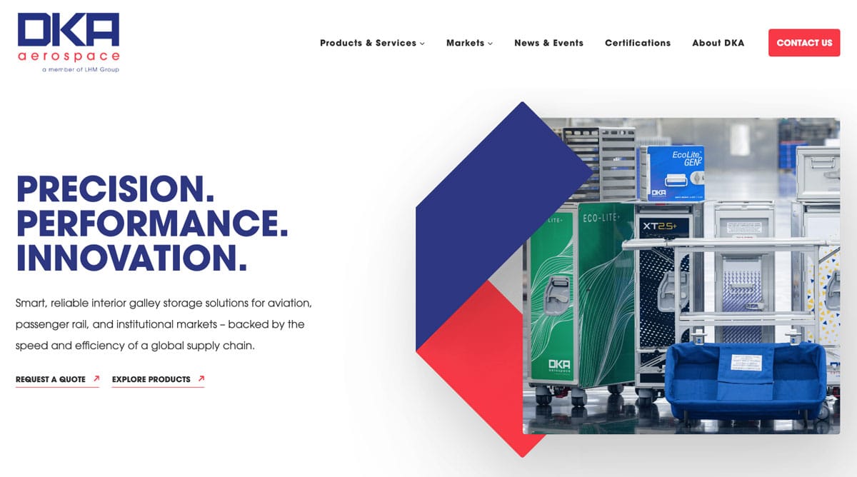 DKA Aerospace | Interior Galley Storage Solutions | Home